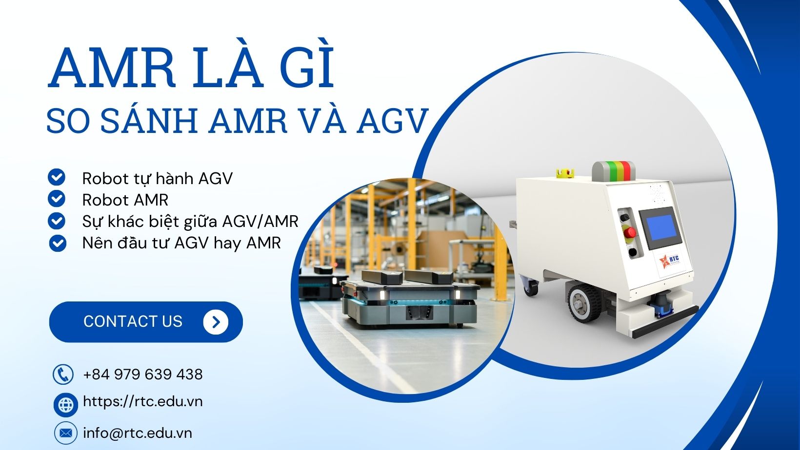 AMR là gì? So sánh sự khác biệt giữa Robot AMR và AGV